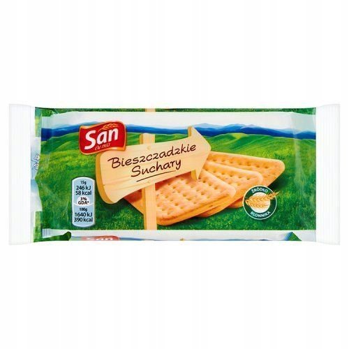 Suchary Bieszczadzkie San 90 g x 24 sztuki - Pieczywo trwałe - Pieczywo ... Suchary Bieszczadzkie San 90 g x 24 sztuki - Pieczywo trwałe - Pieczywo ...